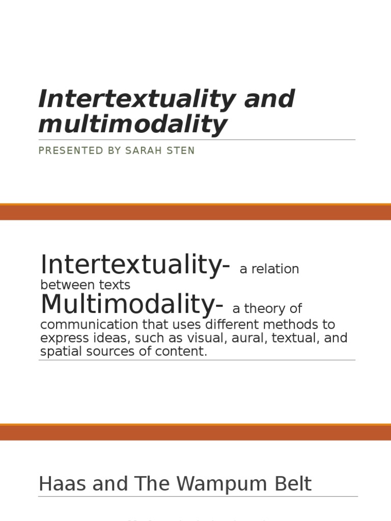 Intertextuality Presentation | PDF | Language Arts & Discipline