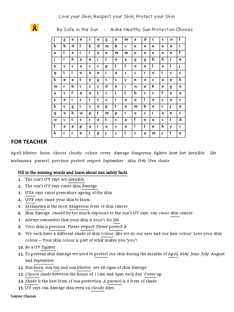 3rd and 4th Wordsearch Cloze Test Uv Fighters Spread | PDF ...