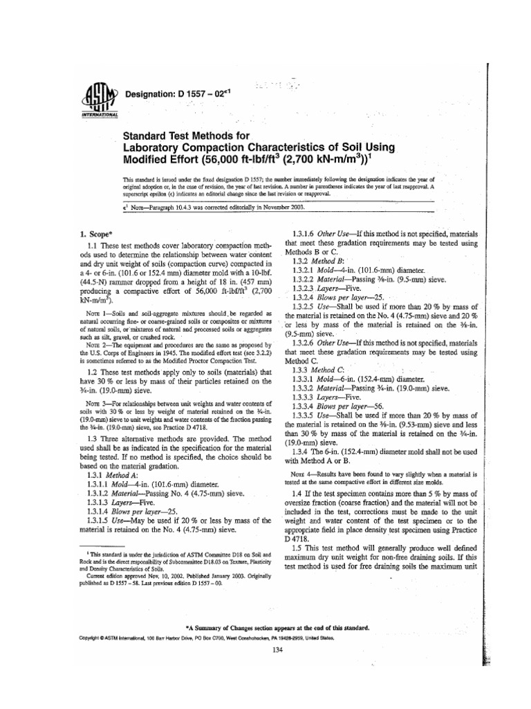 Astm d1557 | PDF