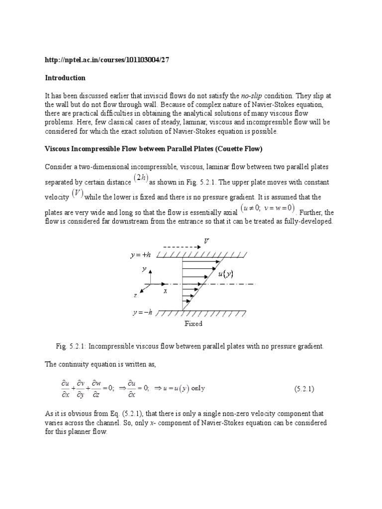 Internal Flow | PDF | Navier–Stokes Equations | Fluid Dynamics