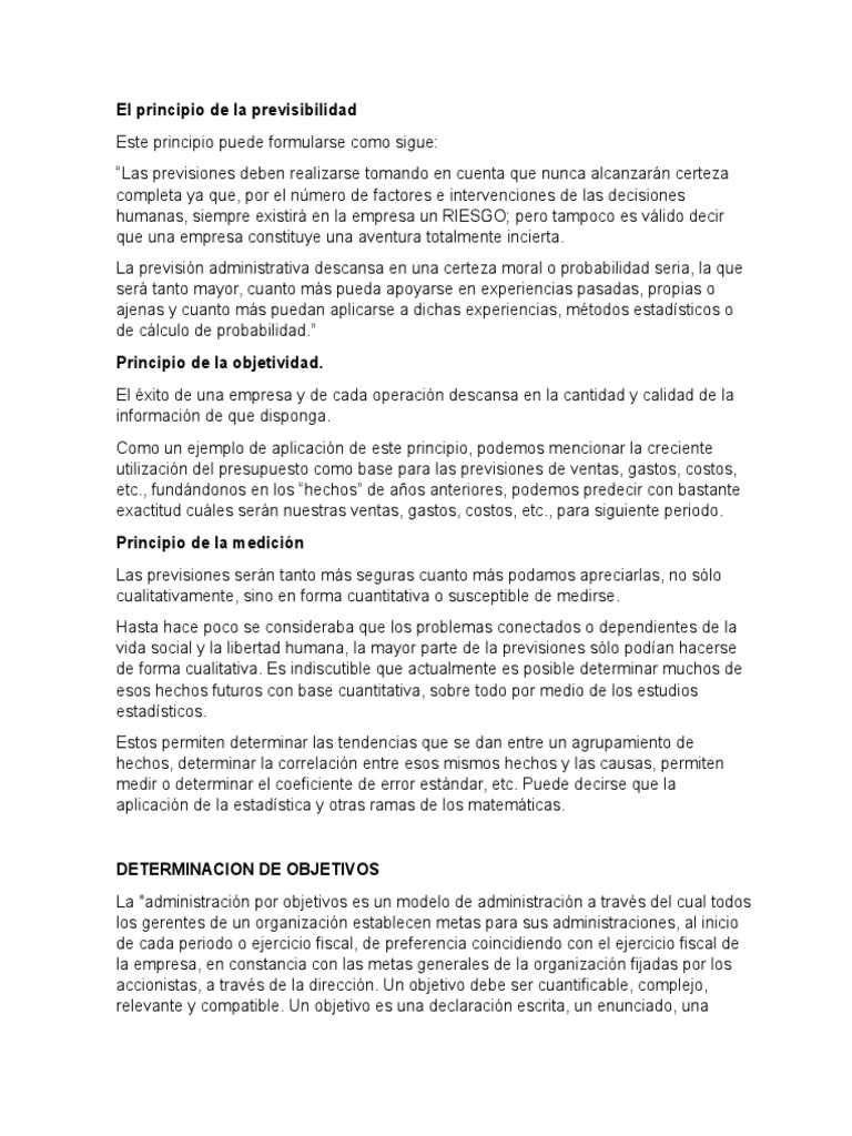 El Principio de La Previsibilidad | PDF | Toma de decisiones | Estadísticas