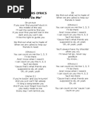 Count On Me Lyrics by Bruno Mars | PDF | Refrain | Song Structure