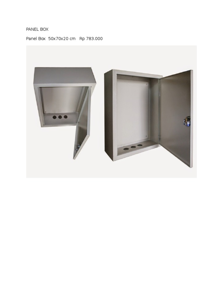 Panel Box Panel Box 50x70x20 CM RP 783.000 | PDF