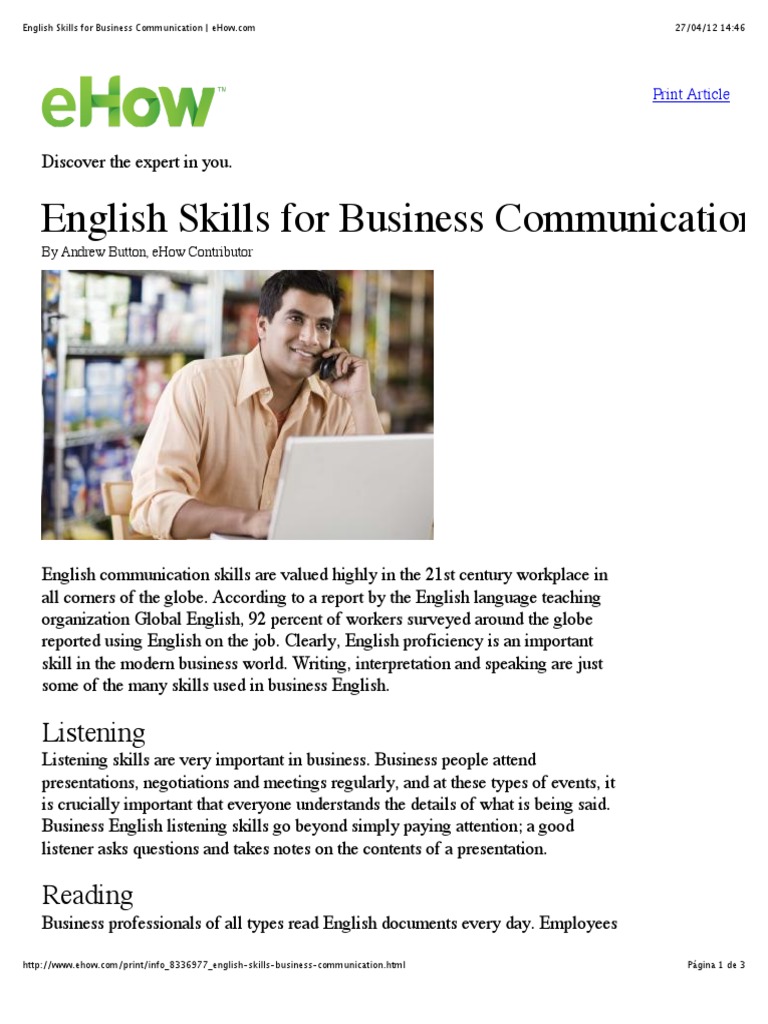 Business English Mastery Guide | PDF | English Language | Body Language