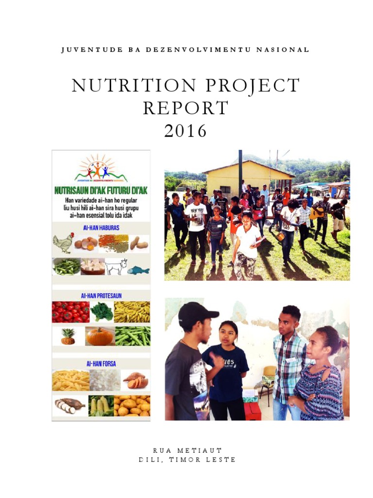 Nutrition Project Report JDN Final English | PDF | Malnutrition | Foods