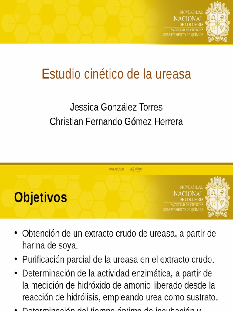 Estudio Cinético de La Ureasa | PDF | Inhibidor de la enzima | La ...