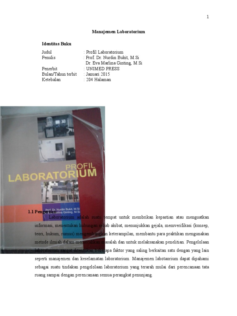 Manajemen Laboratorium | PDF