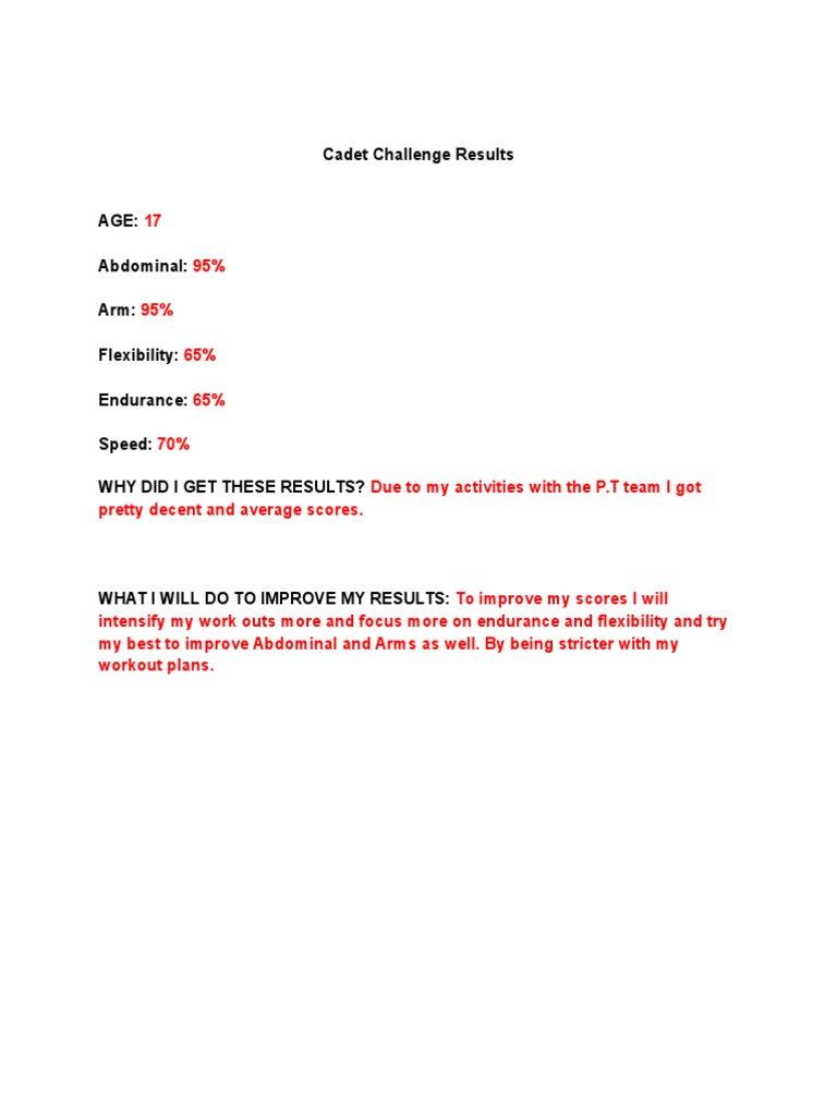 Cadet Challenge Docx 2 | PDF