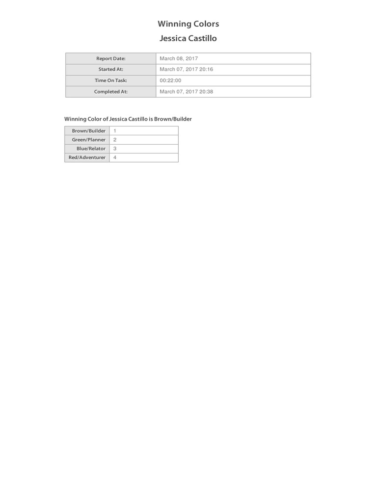 Winning Colors | PDF