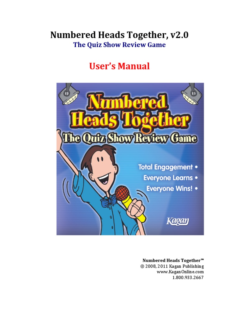 NumberedHeadsTogether Users Manual | PDF | Button (Computing) | Menu (Computing)
