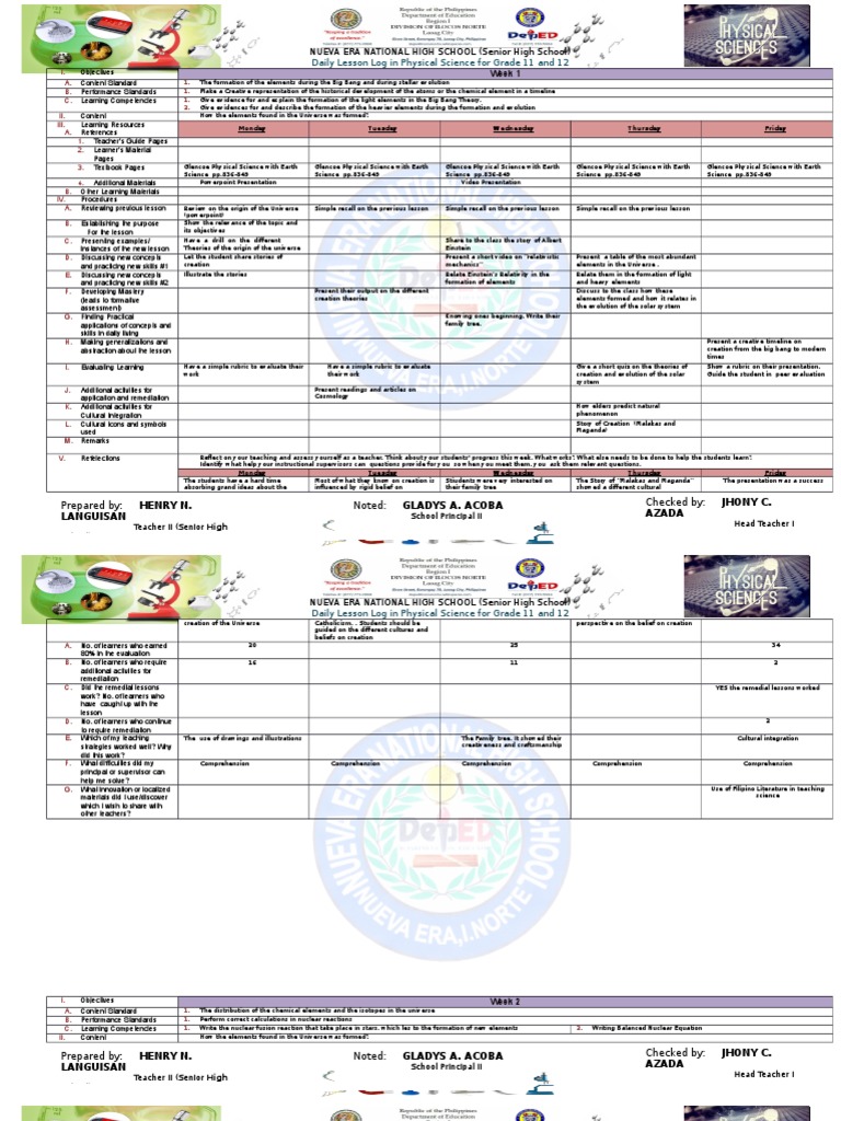 New DLL (Physical Science) | PDF | Radioactive Decay | Reading Comprehension