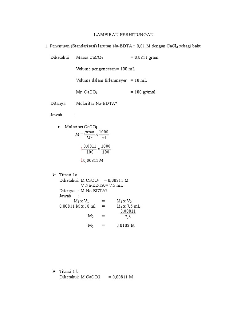 Lampiran Perhitungan | PDF