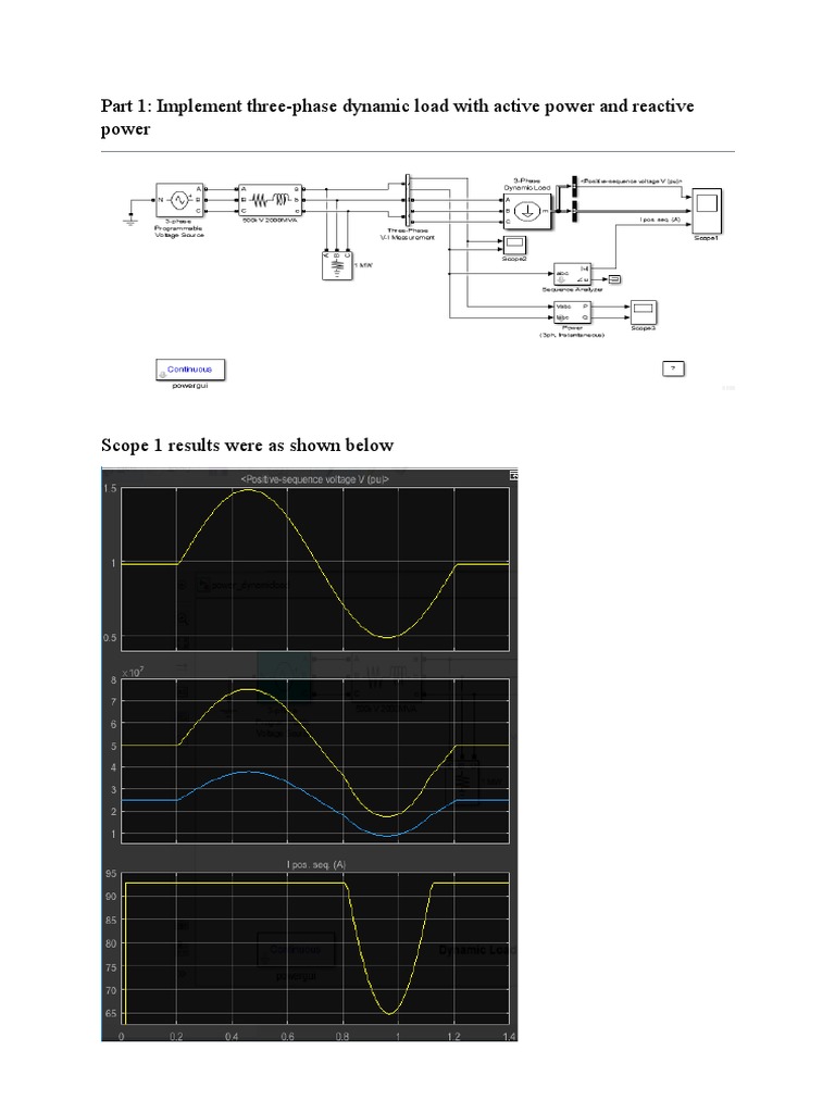 Implement Three-Phase Dynamic Load With Active Power and Reactive Power | PDF
