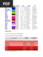 Kode Warna Kulit Manusia Secara Umum | PDF | Olahraga & Rekreasi