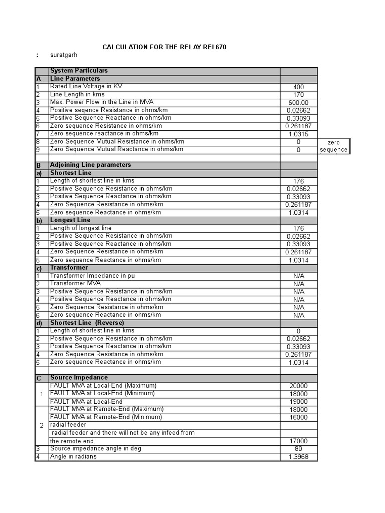 Distance Relay Setting | PDF