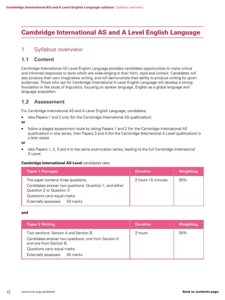 Cie As Level English | Download Free PDF | English Language | Essays