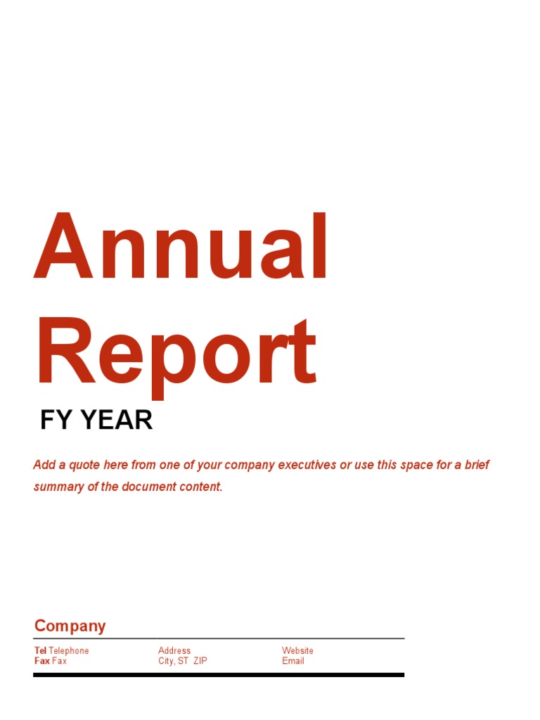Annual Report | PDF | Income Statement | Balance Sheet