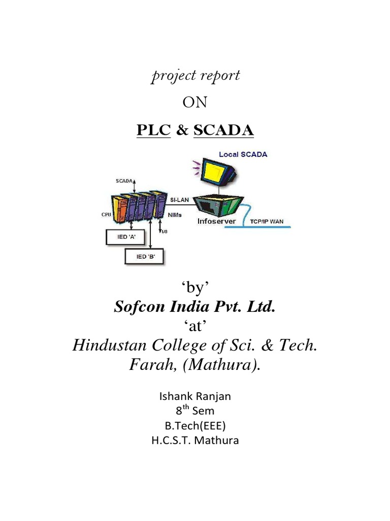 Project Report: PLC & Scada | PDF | Programmable Logic Controller | Systems Engineering