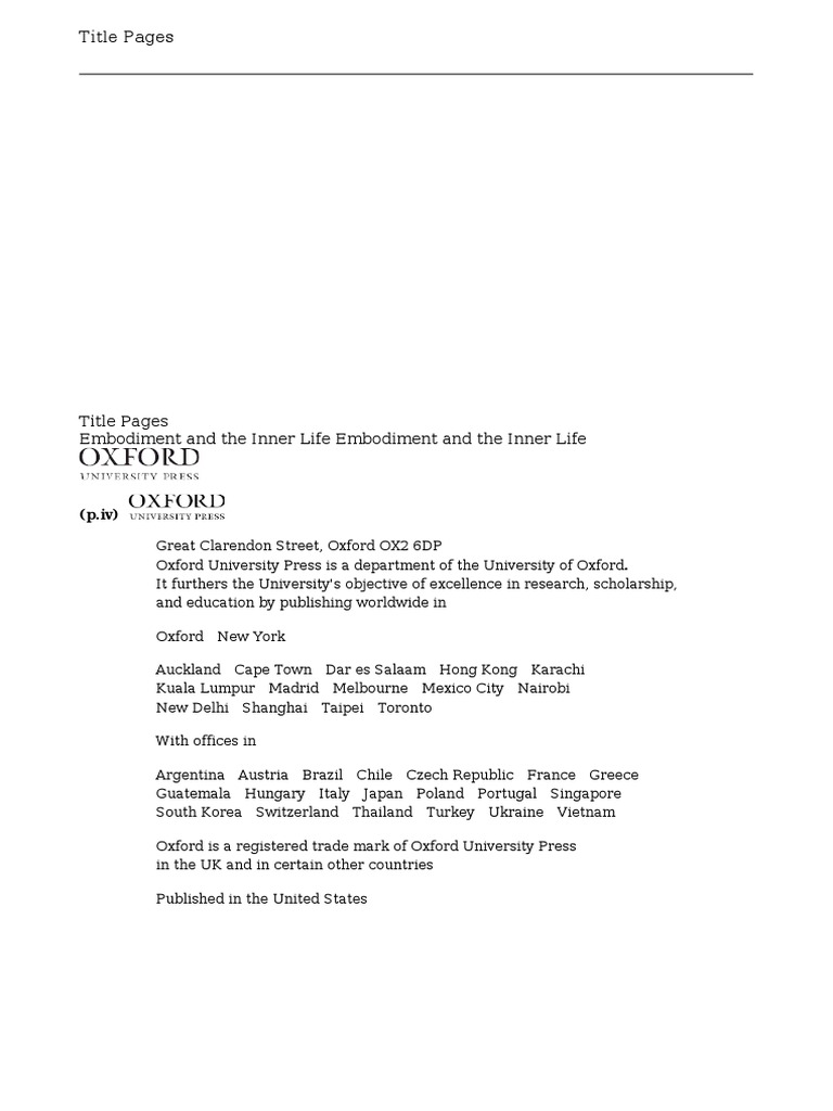 Embodiment Pdf Pdf Metaphysics Consciousness