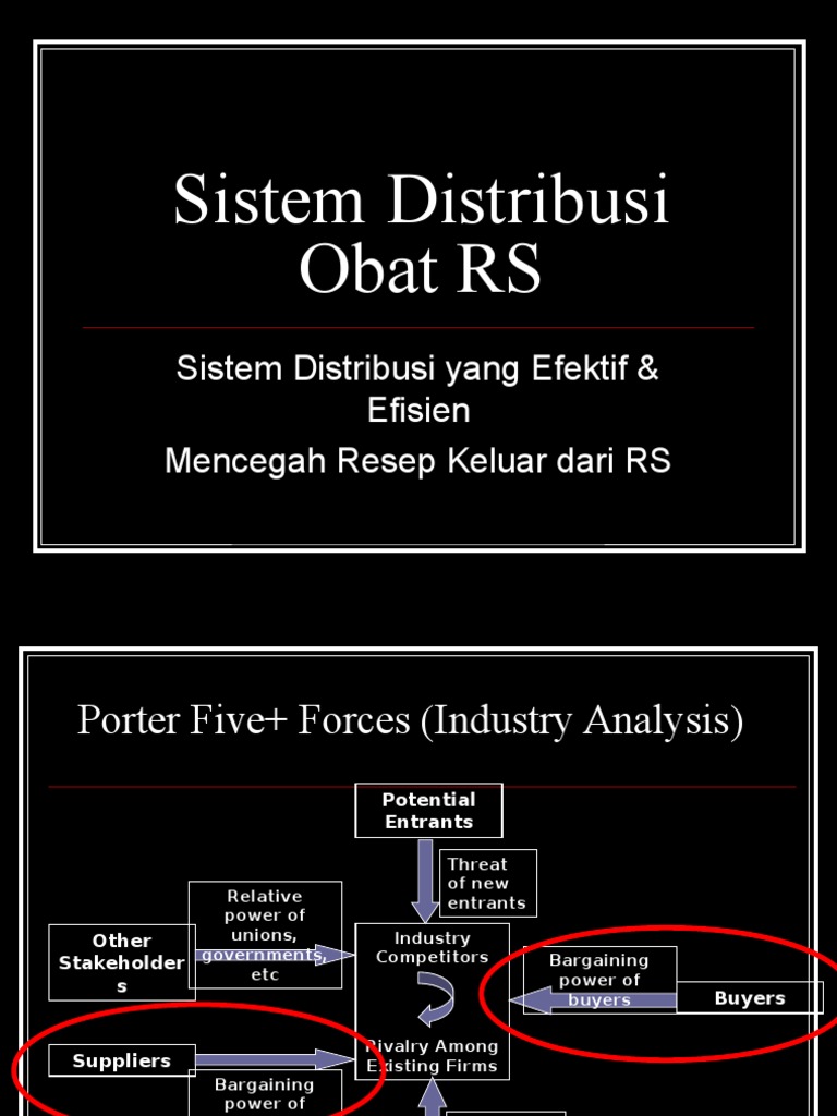 Sistem Distribusi Obat Rs Pdf Strategic Management Supply Chain