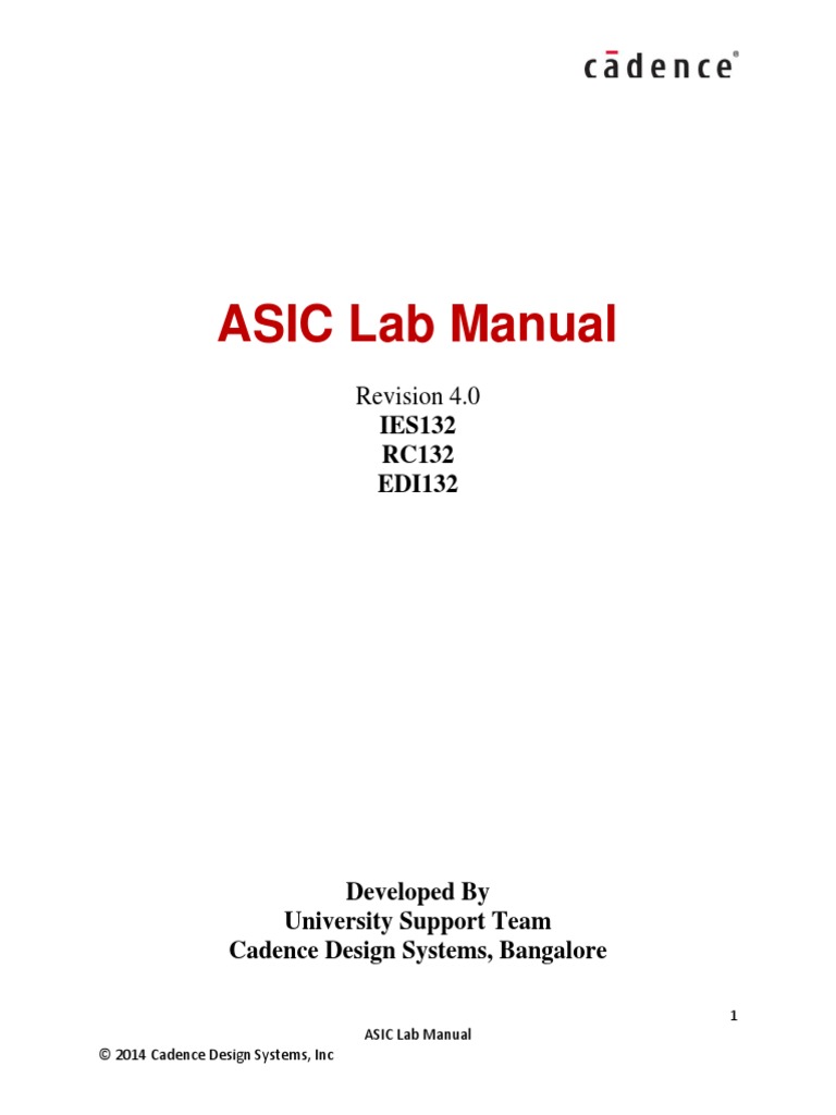 ASIC Manual | Design | Electronic Design | Free 30-day Trial | Scribd