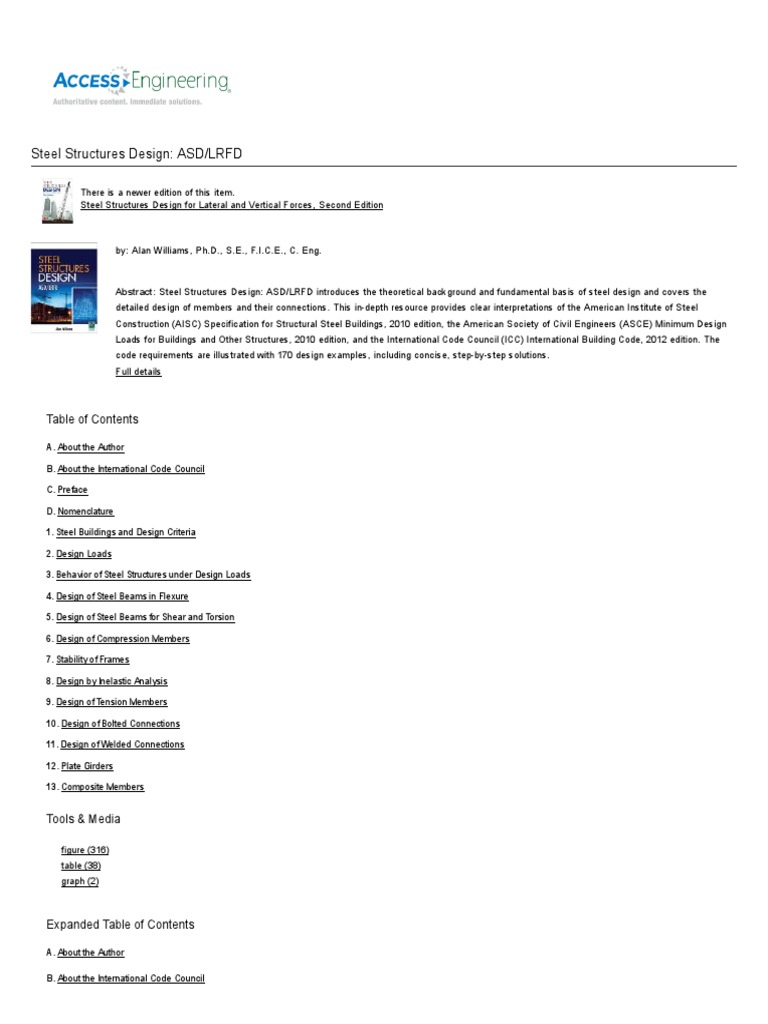 Steel Structures Design - ASD - LRFD - Access Engineering From McGraw ...