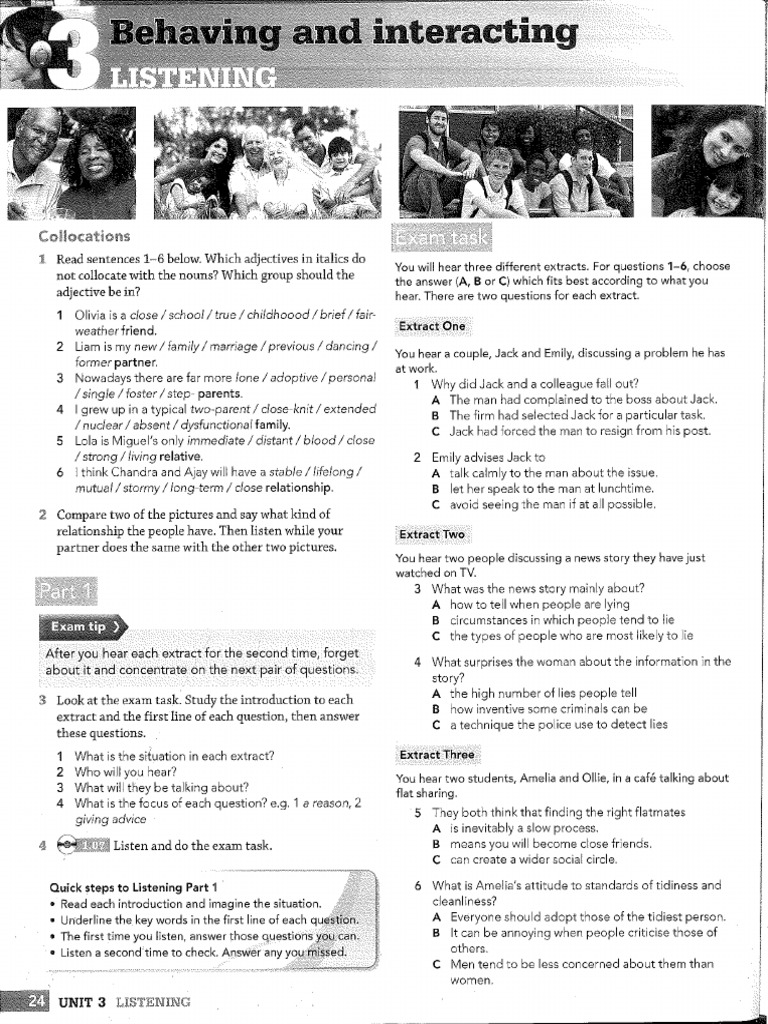 Compact Advanced Unit 3 PDF | PDF