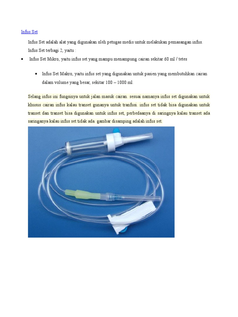 Infus Set | PDF