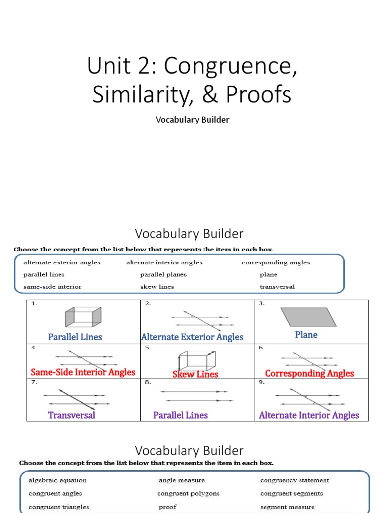 Unit 2 Congruence Similarity and Proofs Part B | PDF | Euclid ...