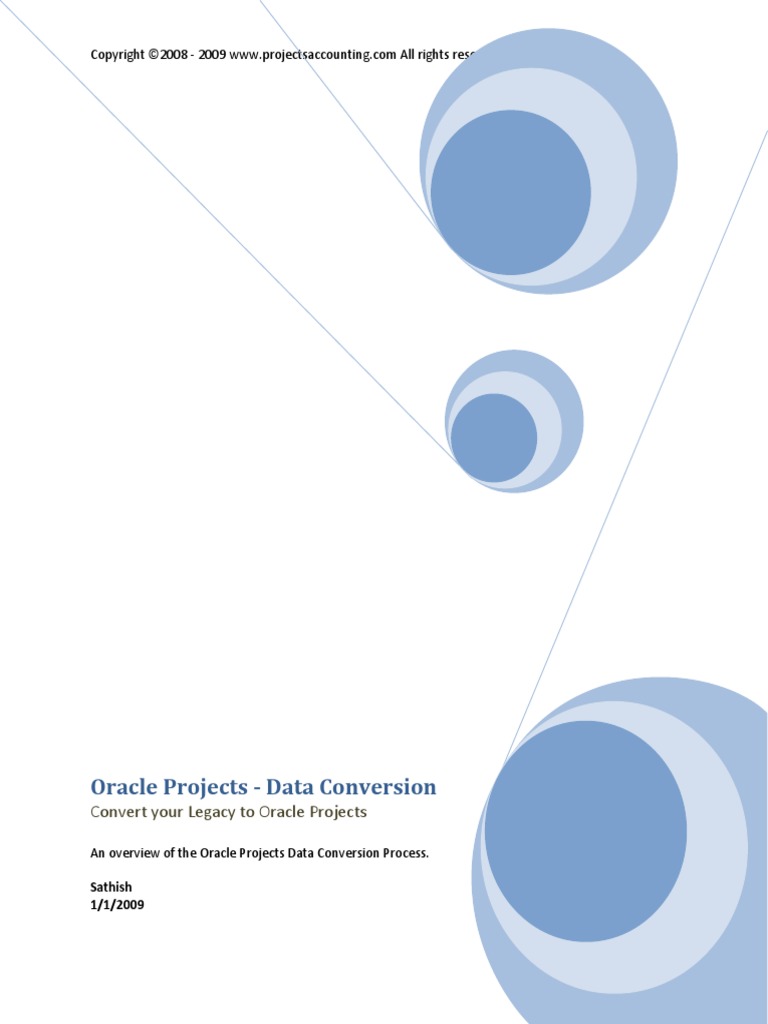 Oracle Projects Conversion Pdf Pdf Application Programming