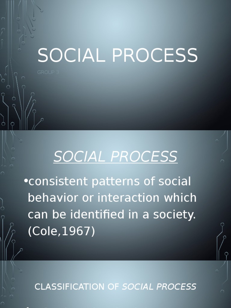 Social Process | PDF | Cooperation | Society