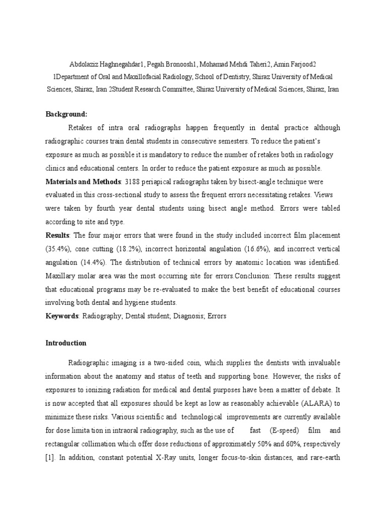 Cone Cutting | PDF | Radiography | Dentistry