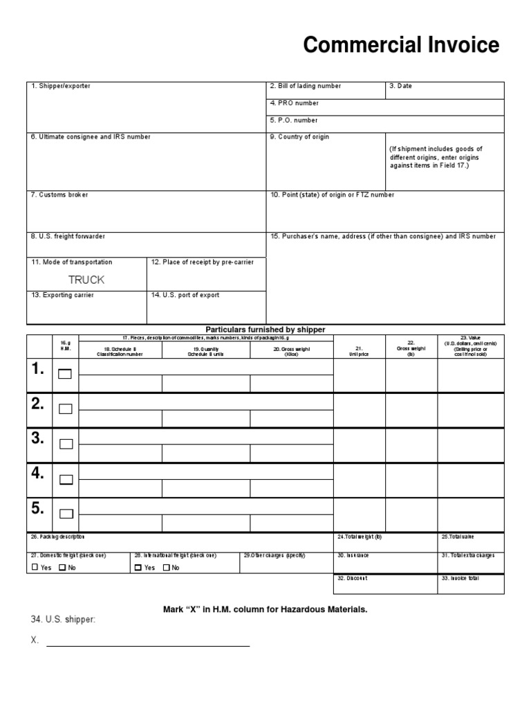 Invoice Business | PDF | Cargo | Freight Transport