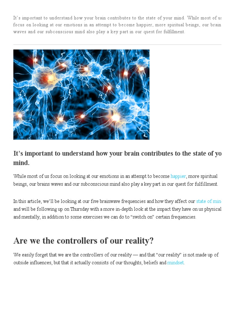 Understanding Brainwave Frequencies | PDF | Neural Oscillation | Mind