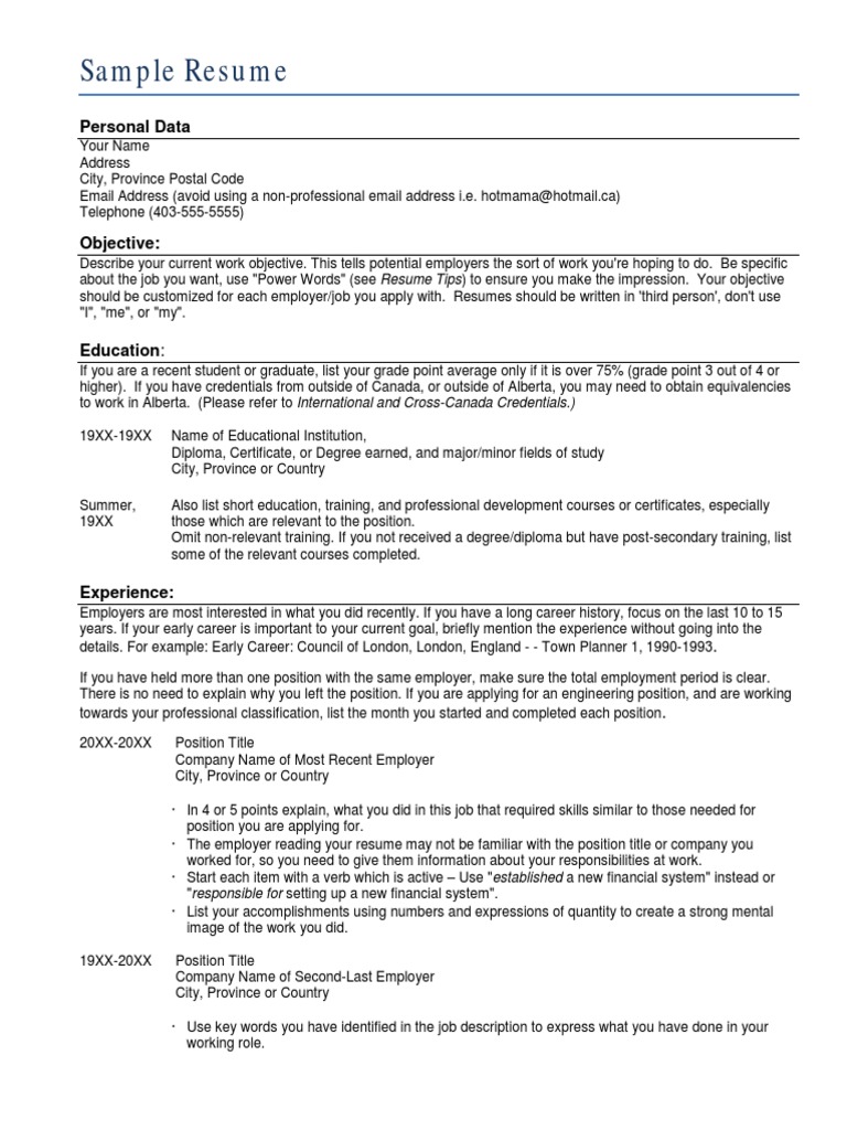 Sample Resume | PDF | Résumé | Diploma