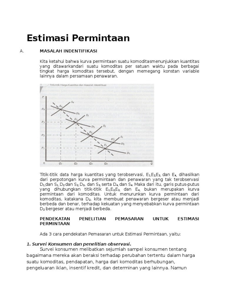 Estimasi Permintaan | PDF