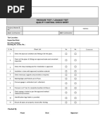 Visual Inspection Checklist PDF | PDF | Leak | Pipe (Fluid Conveyance)