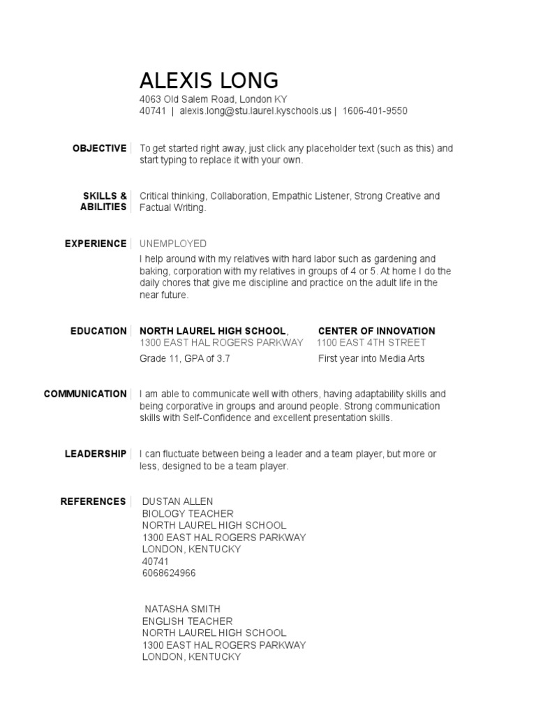 Cfi Resume Template 002 | PDF | Psychological Concepts | Learning