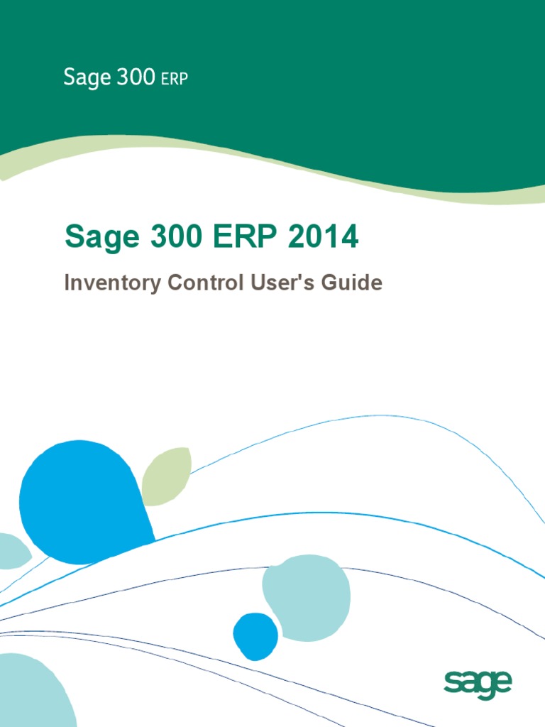 Accpac - Guide - Manual For Inventory Control 2014 PDF | PDF | Comma ...