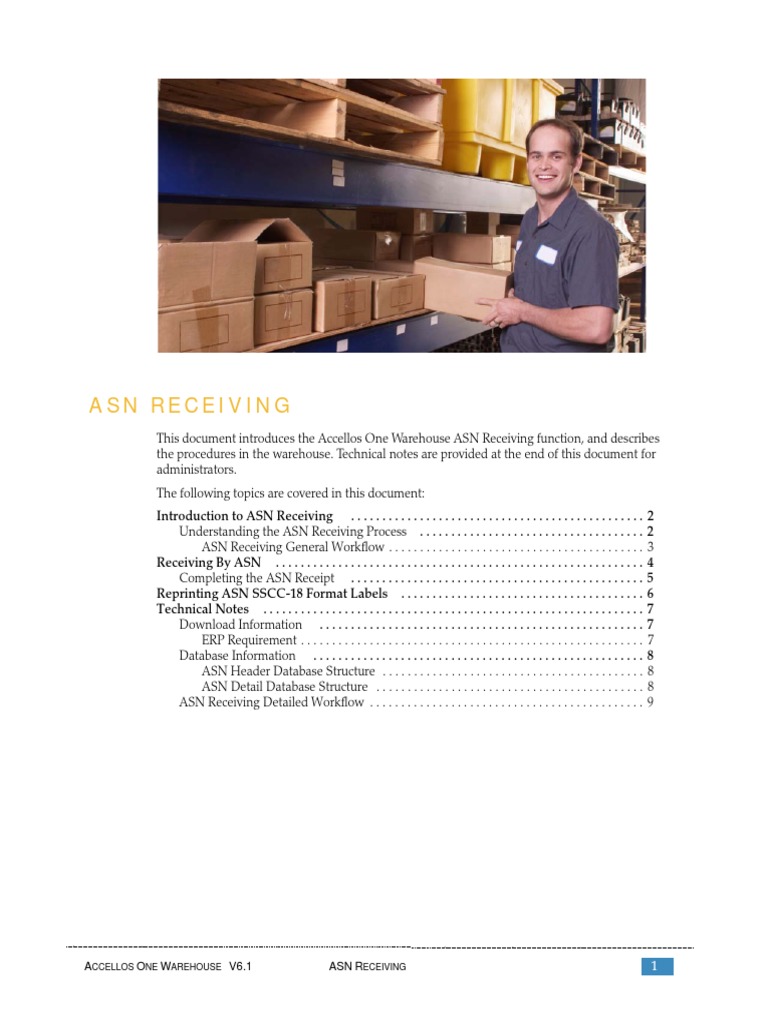 Accellos - Guide - ASN Receiving PDF | PDF | Enterprise Resource ...