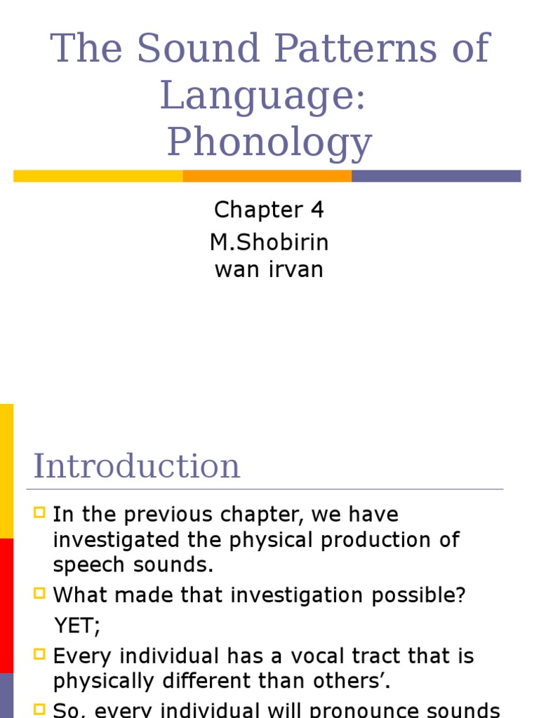 The Sound Patterns of Language | PDF | Syllable | Phoneme