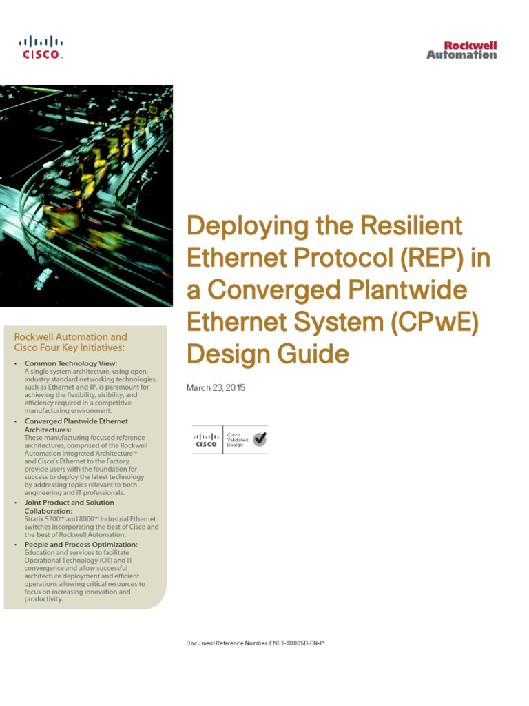 Deploying The Resilient Ethernet Protocol (Rep) in A Converged ...