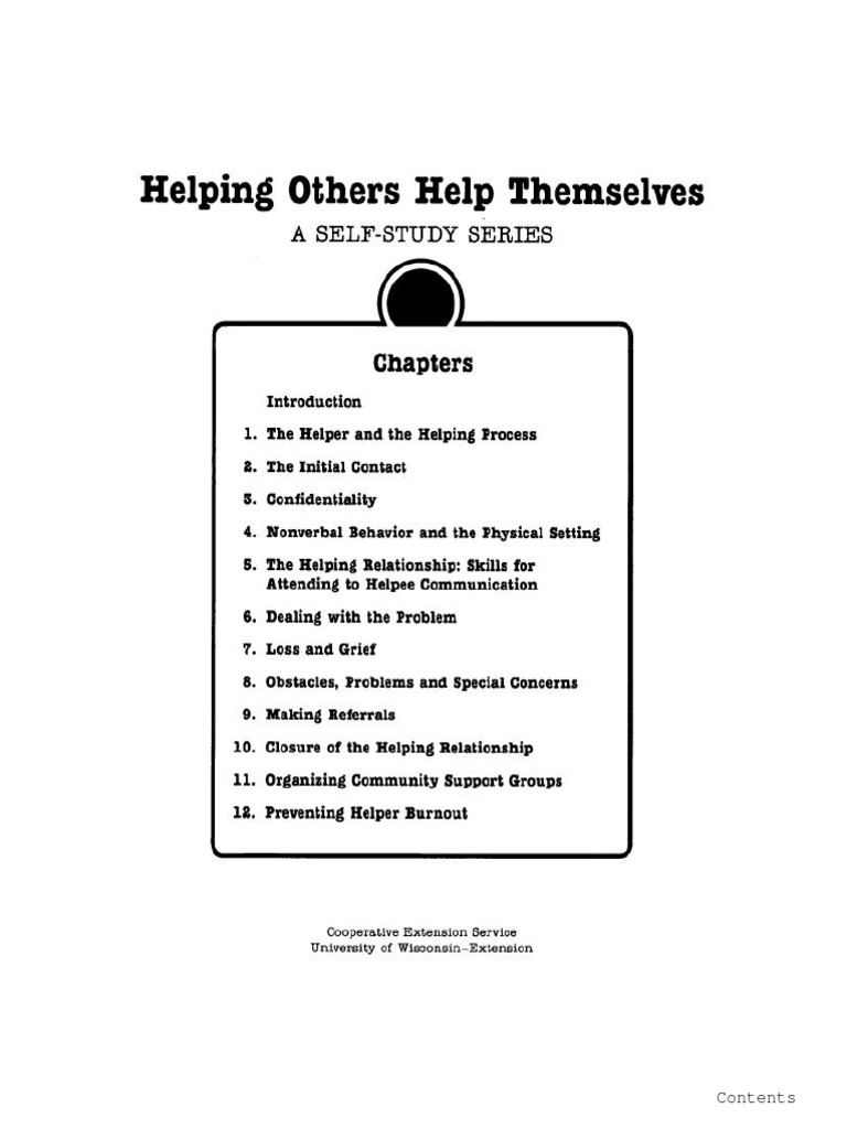 Helping Others Help Themselves | PDF | Psychological Concepts | Psychology