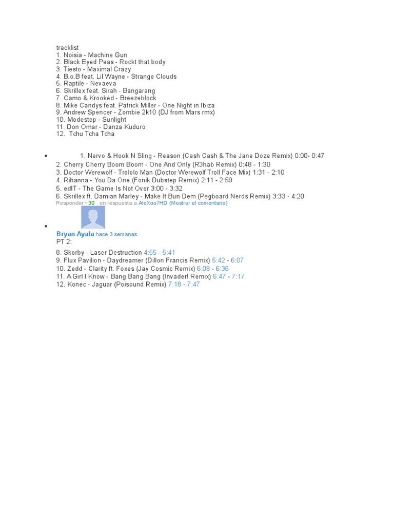 A Tracklist | PDF