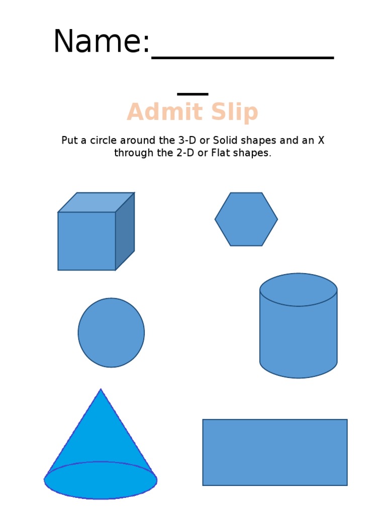 Admit Slip Lesson 2 | PDF | Teaching Methods & Materials