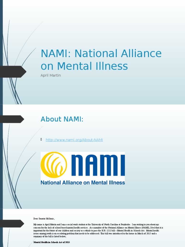 Nami Advocacy Project | PDF | Social Science | Wellness