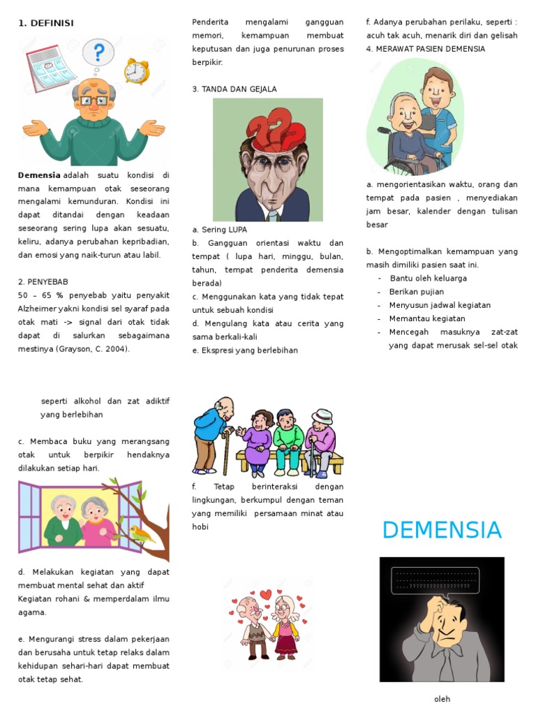 Leaflet Demensia | PDF | Pengembangan Diri