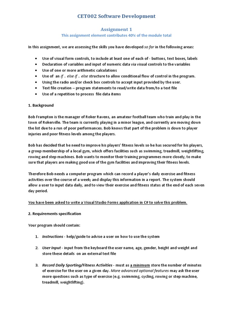 CSE002 Assignment 1 1617 PDF | PDF | Computer Program | Programming