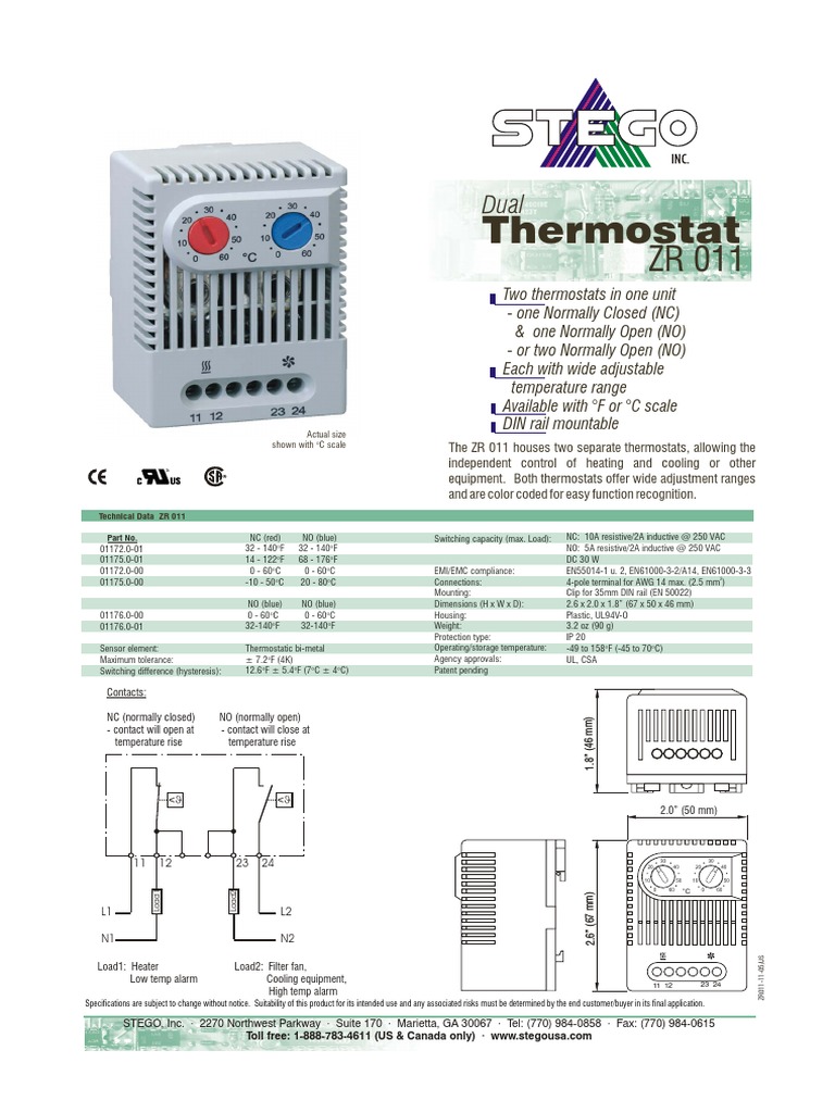 Stego | PDF | Thermostat | Switch