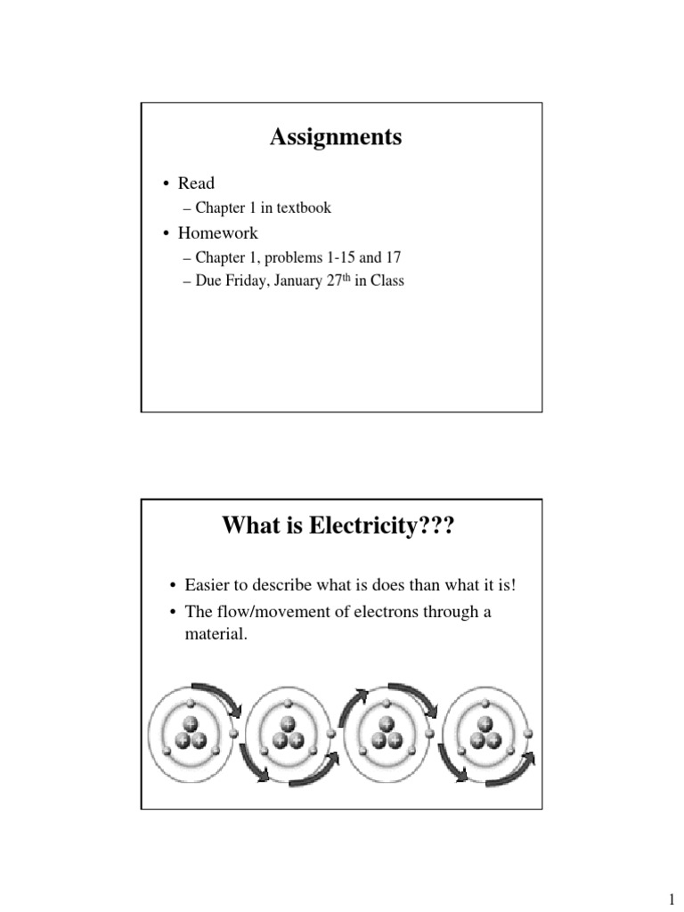 Assignments: - Read - Homework | PDF | Ac Power | Kilowatt Hour